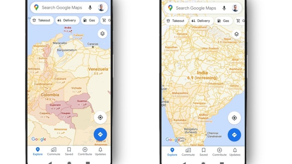 Google Maps informará a partir de ahora dónde están los brotes de ...