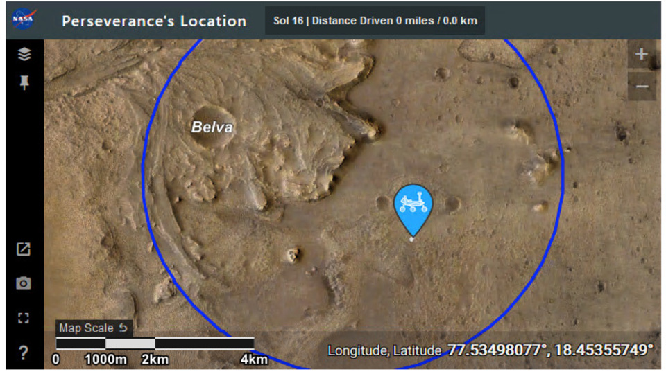 Cómo seguir el itinerario del rover Perseverance de la NASA en un mapa ...
