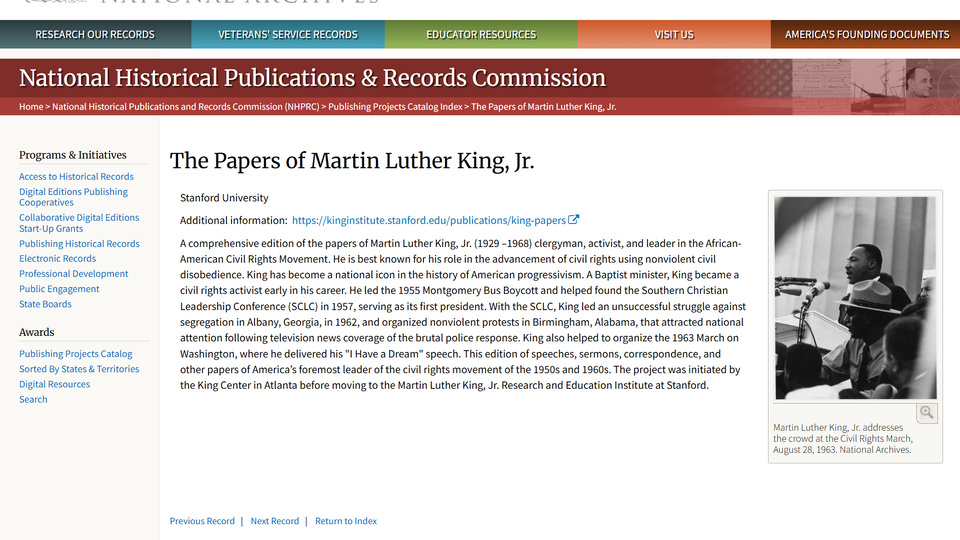 Estados Unidos desclasificó documentos sobre Martin Luther King Jr. | Críticas de familiares e ...