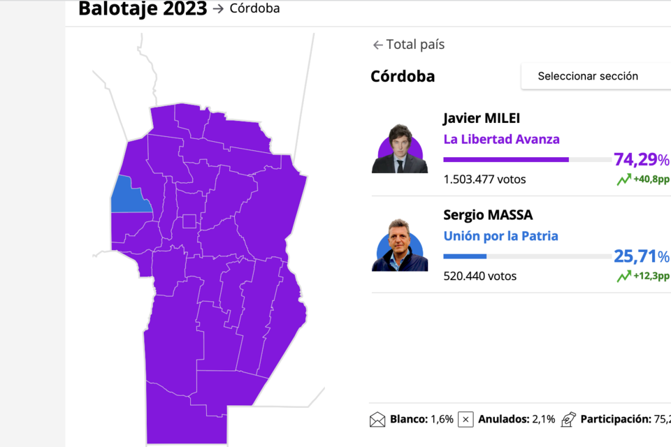 Mapa De Resultados La Radiografía Del Voto En El Balotaje Región Por