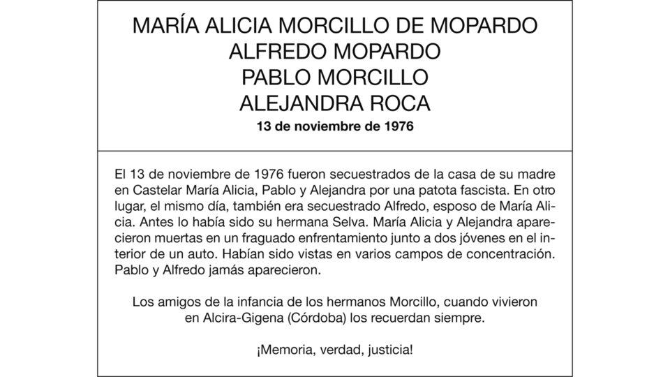 María Teresa Álvarez, María Cristina Lanzillotto y Carlos Santillán ...