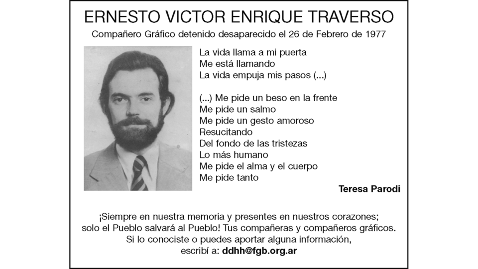 Víctor Mario Rivadera Ríos, Ernesto Víctor Enrique Traverso y ...