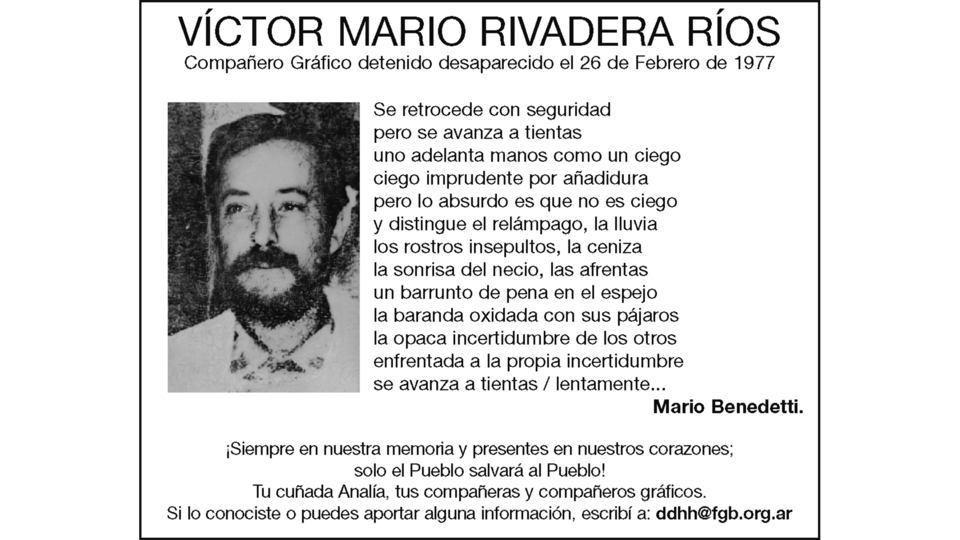 Víctor Mario Rivadera Ríos, Ernesto Víctor Enrique Traverso y ...