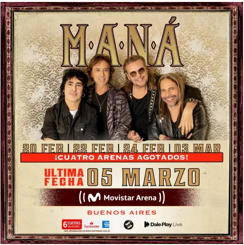 Maná agrega el quinto y último show en Buenos Aires: dónde conseguir ... Maná agrega el quinto y último show en Buenos Aires: dónde conseguir ...