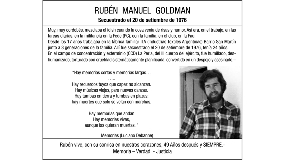 Julio Osvaldo Alfonso, Jorge Caffatti, Miguel Cervantes, Rubén Manuel ...